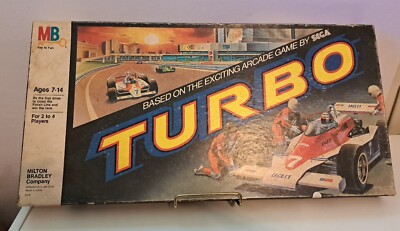 Vintage Turbo 1981 Milton Bradley & Sega Board Game Racing | eBay