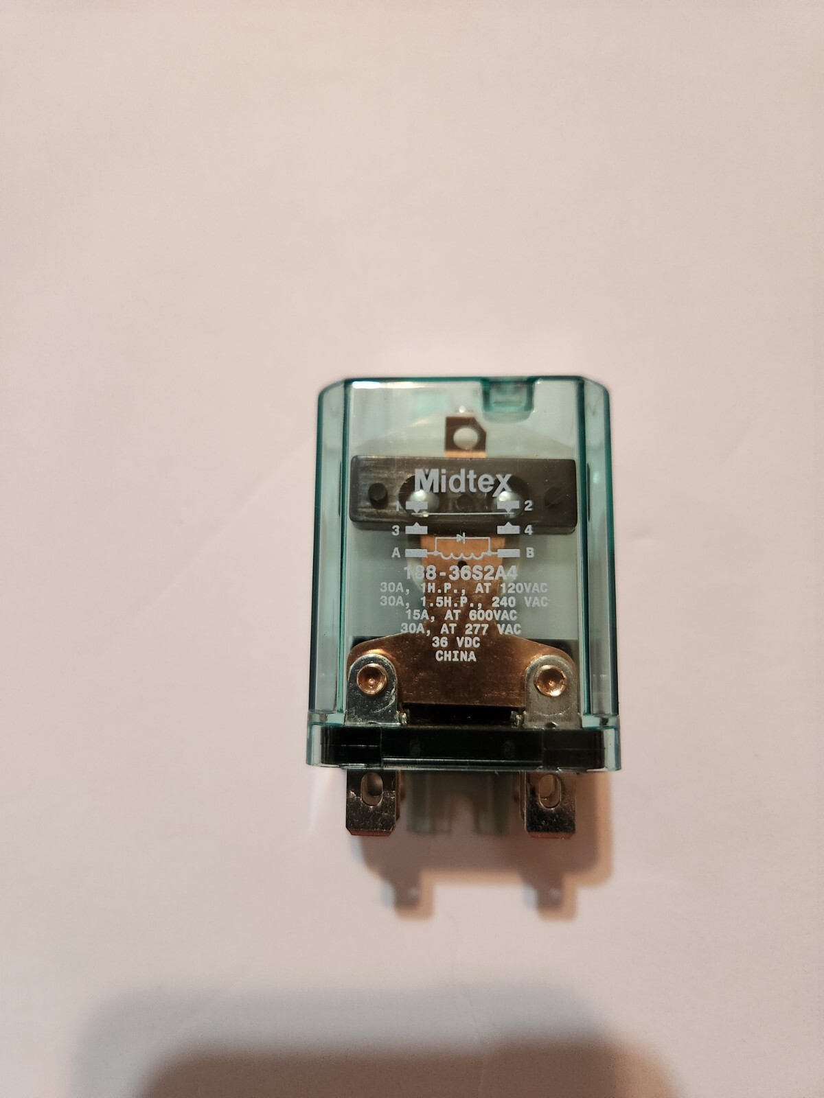 Midtex 36VDC Relay P/N 188-36S2A4 R3492 Date Code 0215 | eBay
