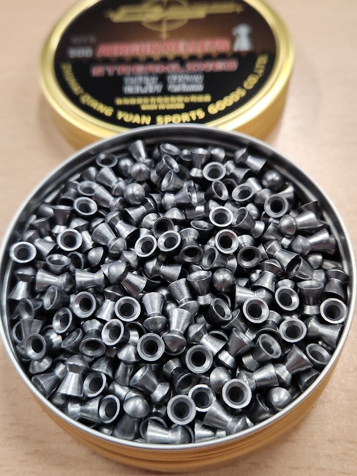 QYS Streamlined 4.50mm .177 Air Rifle Pellets Air Gun Ammo 9.56gr Tins ...