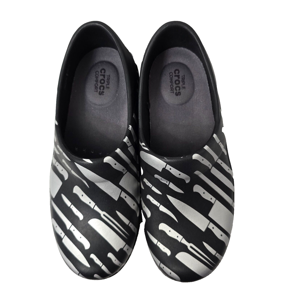 Crocs Chef Cook Clogs Shoes 7 W Knife Butcher Comfort Slip Resistant ...