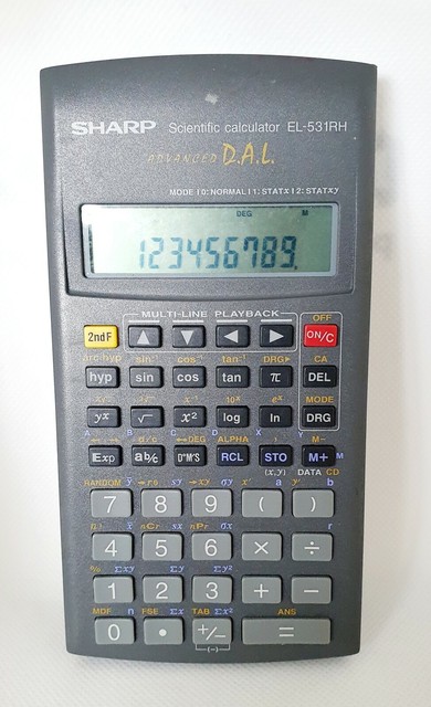 Vintage Scientific Calculator Sharp El-531rh Advanced DAL in Hard Case ...