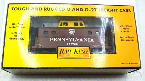 MTH Rail King 30-4136c Pennsylvania Porthole Caboose 477938 NEW in box ...