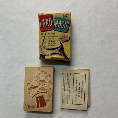 Vintage Magic Cards Ed U Card Magic Game Mystifying With Box 1950s | eBay