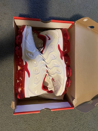 Nike Air Vapor Max Plus White/ University Red Men’s Size 10 | eBay
