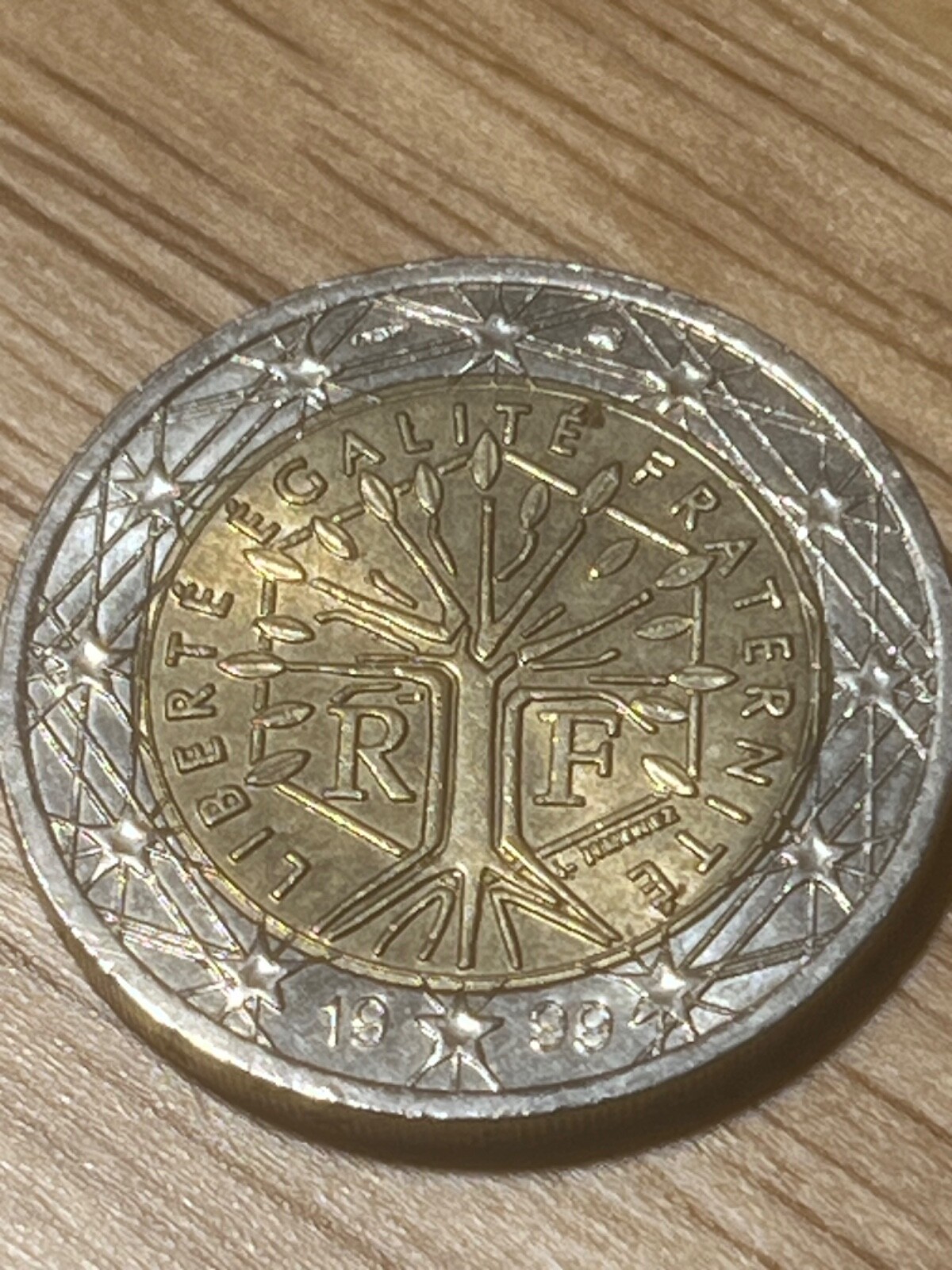 $2 Euro rare coin, France 1999, Tree of life | eBay