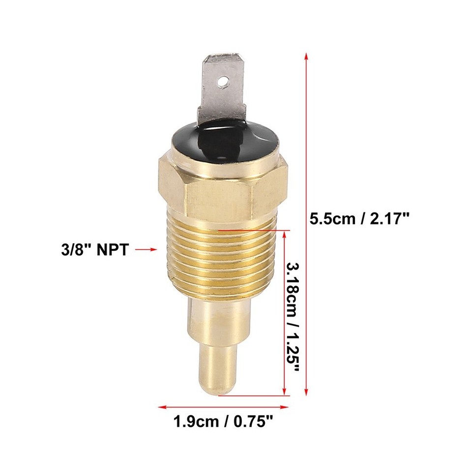 Durable Metal Radiator Fan Thermo Sensor Switch 1/8 NPT 200/185 Degree ...