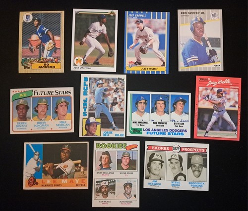 Lot of Vintage Baseball Rookie Cards Stars HOF 1960 - 2003 MAYE BELL ...