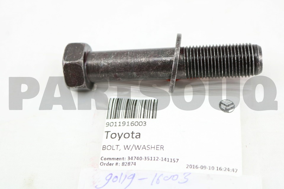9011916003 Genuine Toyota BOLT(FOR FRONT LEADING ARM) 90119-16003 | eBay