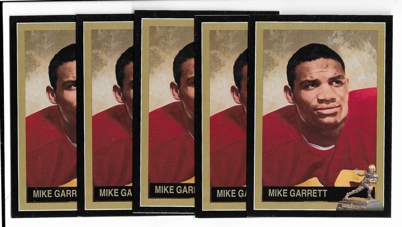 MIKE GARRETT 5 card LOT 1992 Heisman cards #31 USC Trojans Football NR ...