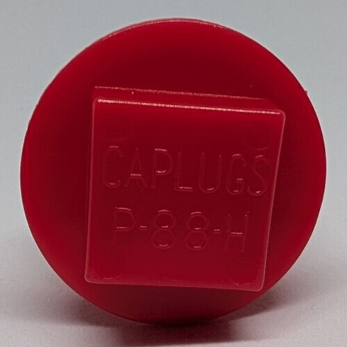 Caplugs P-88H RED HDPE Plastic Threaded Plug for 1 inch NPT Pipe ...