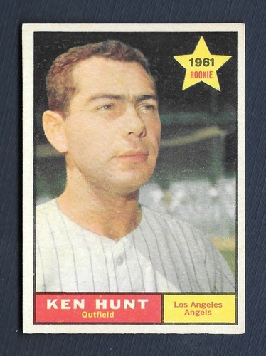 1961 Topps Ken Hunt #156 Los Angeles Angels EX | eBay