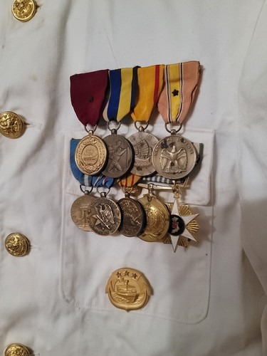 Vintage Original Vietnam War Era CWO Dress Whites Uniform! W/ Hat And ...