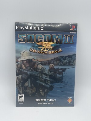 SOCOM II: U.S. Navy SEALs (Sony PlayStation 2, 2003) Demo Disc SEALED ...