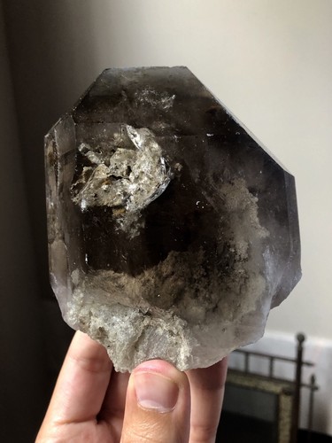1.45lb Natural Smoky Quartz Crystal Inclusion Quartz Point Morion ...