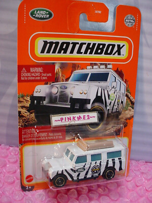 2022 Matchbox '65 LAND ROVER GEN II #45☆white;zebra stripe;Africa;open ...