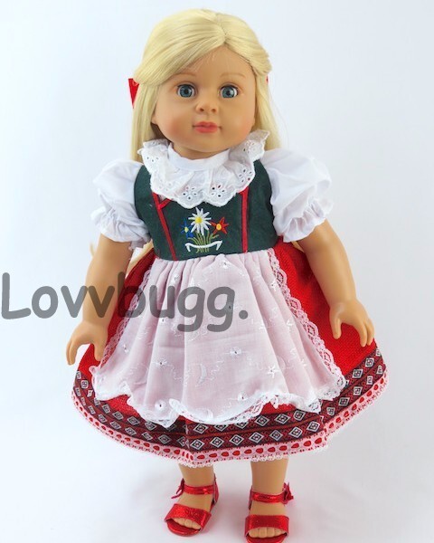 German Dirndl Dress for American Girl 18" Doll Clothes FREESHIP ADDS ...