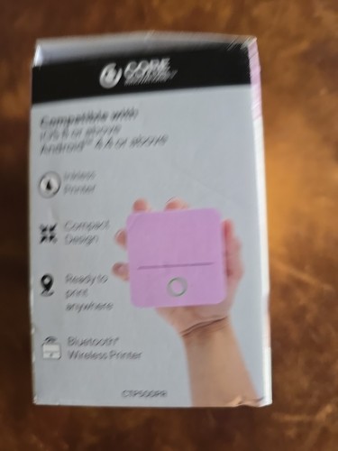 Wireless Mini Portable Thermal Printer CTP500PR Core Innovations PURPLE ...