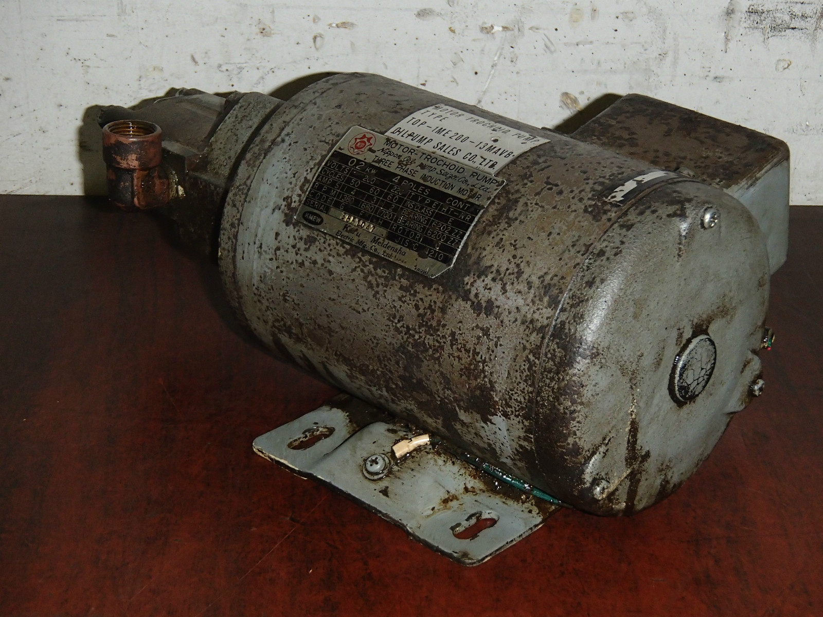 Nippon Motor-Trochoid Pump T0P-1ME200-13MAVB _ TOP-1ME200-13MAVB HT-NR ...