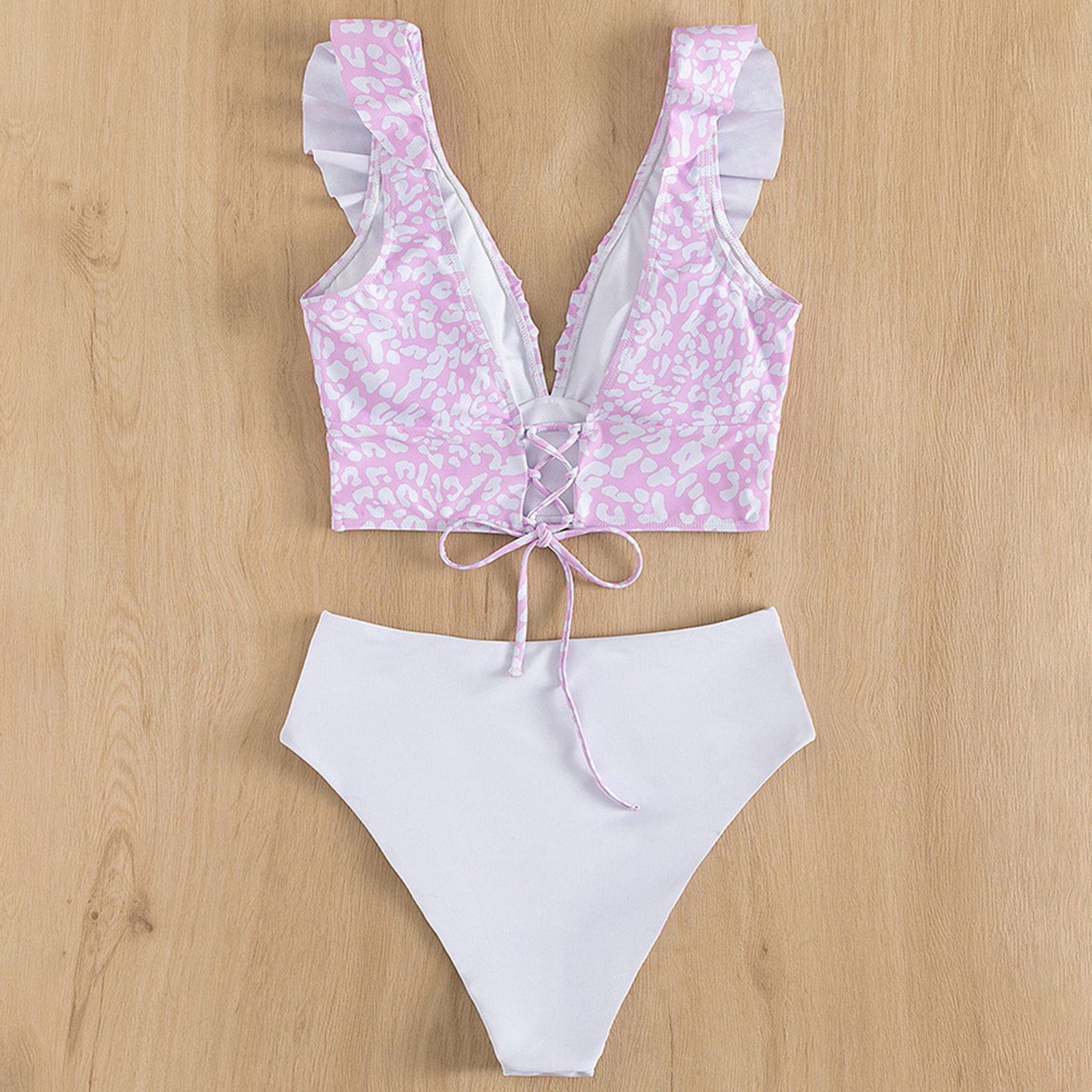 2 Pcs/set Women Bikini Set Strap Bathing Summer Vacation Lady Swimsuit ...