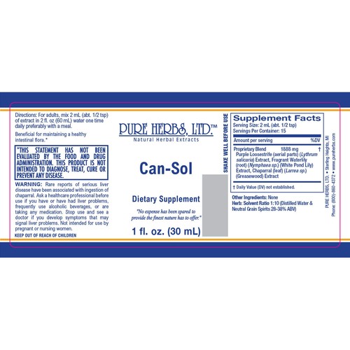 Pure Herbs: Can-Sol - 1 oz. | eBay