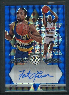 2022-23 FAT LEVER 28/49 AUTO PANINI MOSAIC BLUE COLLAGE MOSAIC ...