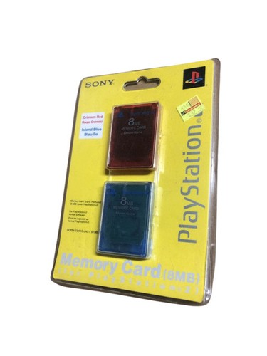 Sony PlayStation 2 8MB Memory Card Red/Blue (2-Pack) 711719706700| eBay