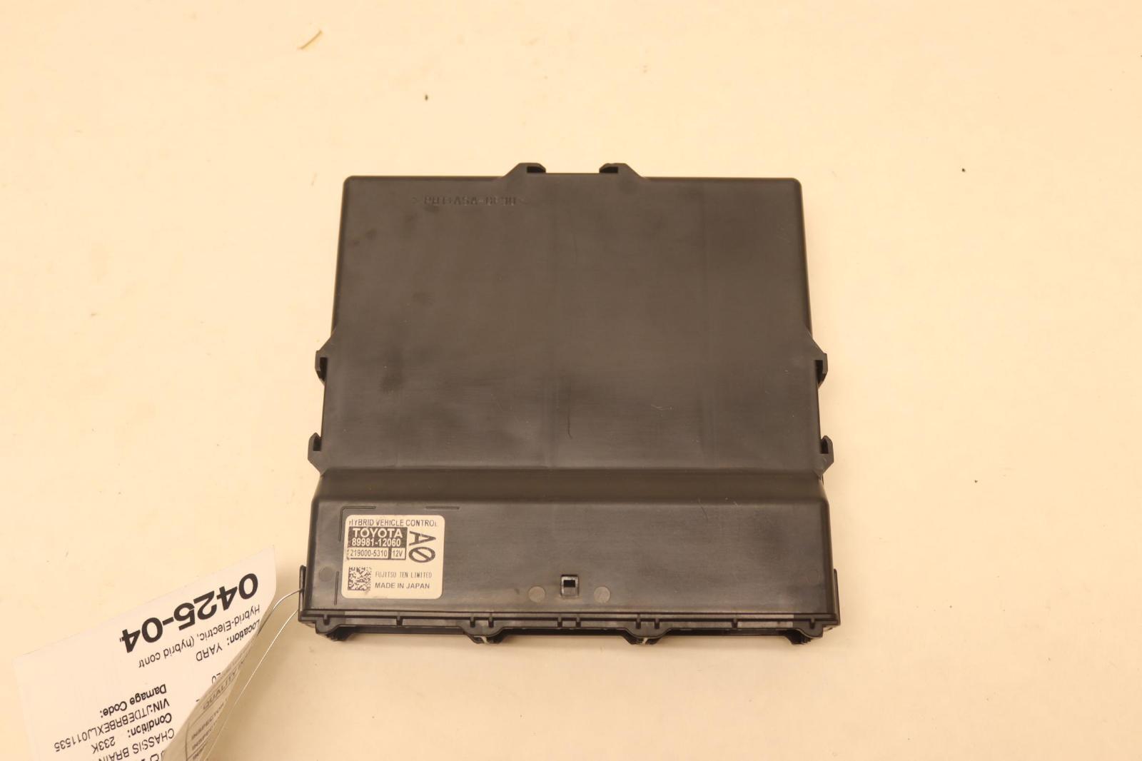 2020 TOYOTA COROLLA 1.8L HYBRID VEHICLE CONTROL MODULE UNIT OEM | eBay