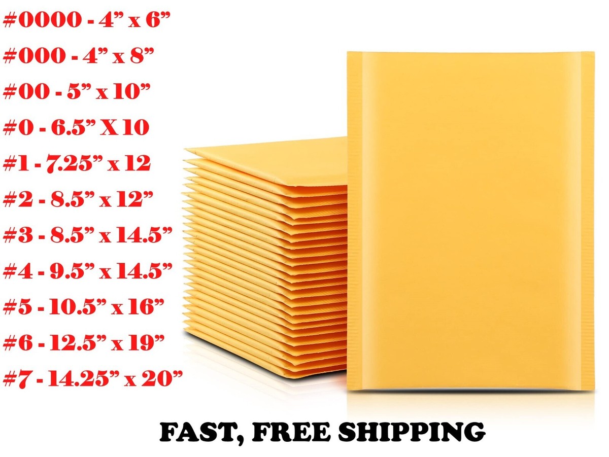 Bubble Mailer Sizes Chart Bubble Mailers | Eco Friendly Mailers