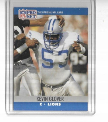 1990 Pro Set Football #496 Kevin Glover Detroit Lions | eBay