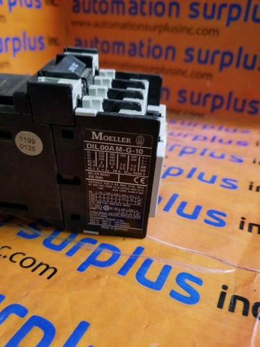 KLOCKNER MOELLER DIL-00A-M-G-10 3PH 600V 10HP CONTACTOR 24VDC COIL NEW ...