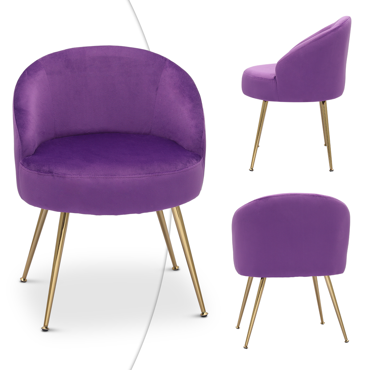 Purple Vanity Chair