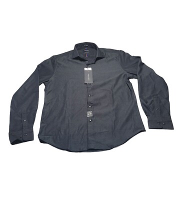 Denim & Flower Ricky Singh Button Shirt - Men’s Medium - Black - Dobby ...
