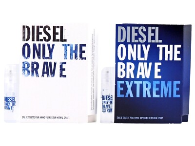 DIESEL ONLY THE BRAVE EXTREME 1.2ml .04fl oz COLOGNE SPRAY SAMPLE VIALS ...