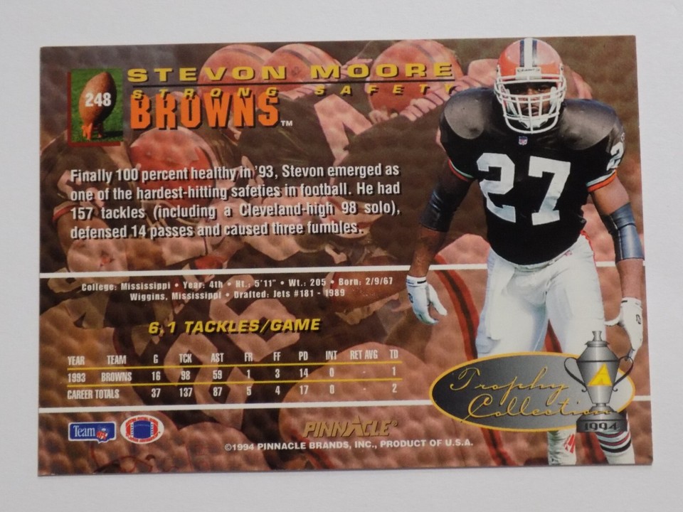 1994 Pinnacle Trophy Collection Stevon Moore Card #248 | eBay