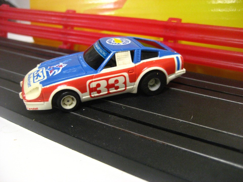 Tyco Ho Scale Bob Sharp Racing#33 Budweiser Nissan on a new 440 Magnum ...