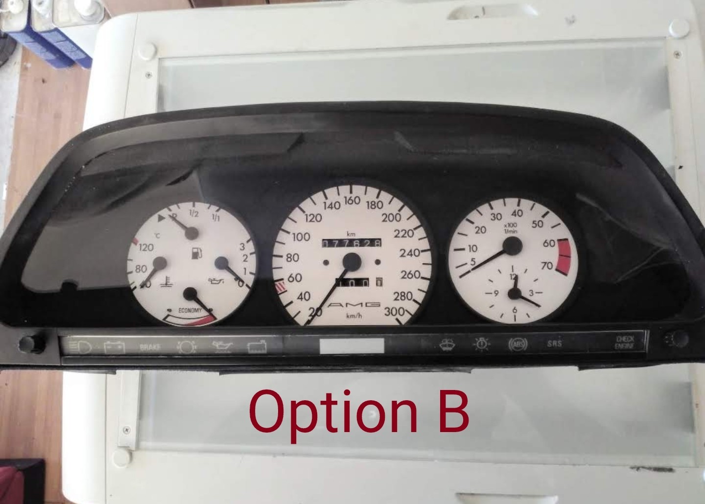 Mercedes W126 W124 R107 W201 AMG speedometer conversion service 300km/h ...