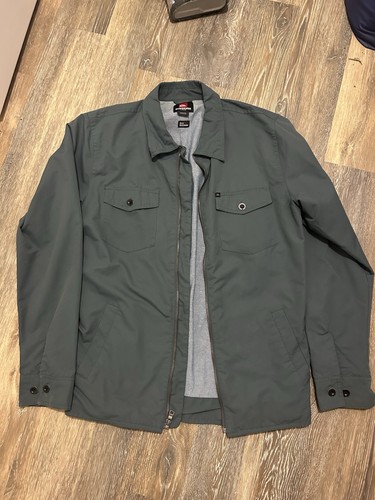 Quicksilver Soft Shell Jacket Lightweight Full Zip Blue Large Mens | eBay