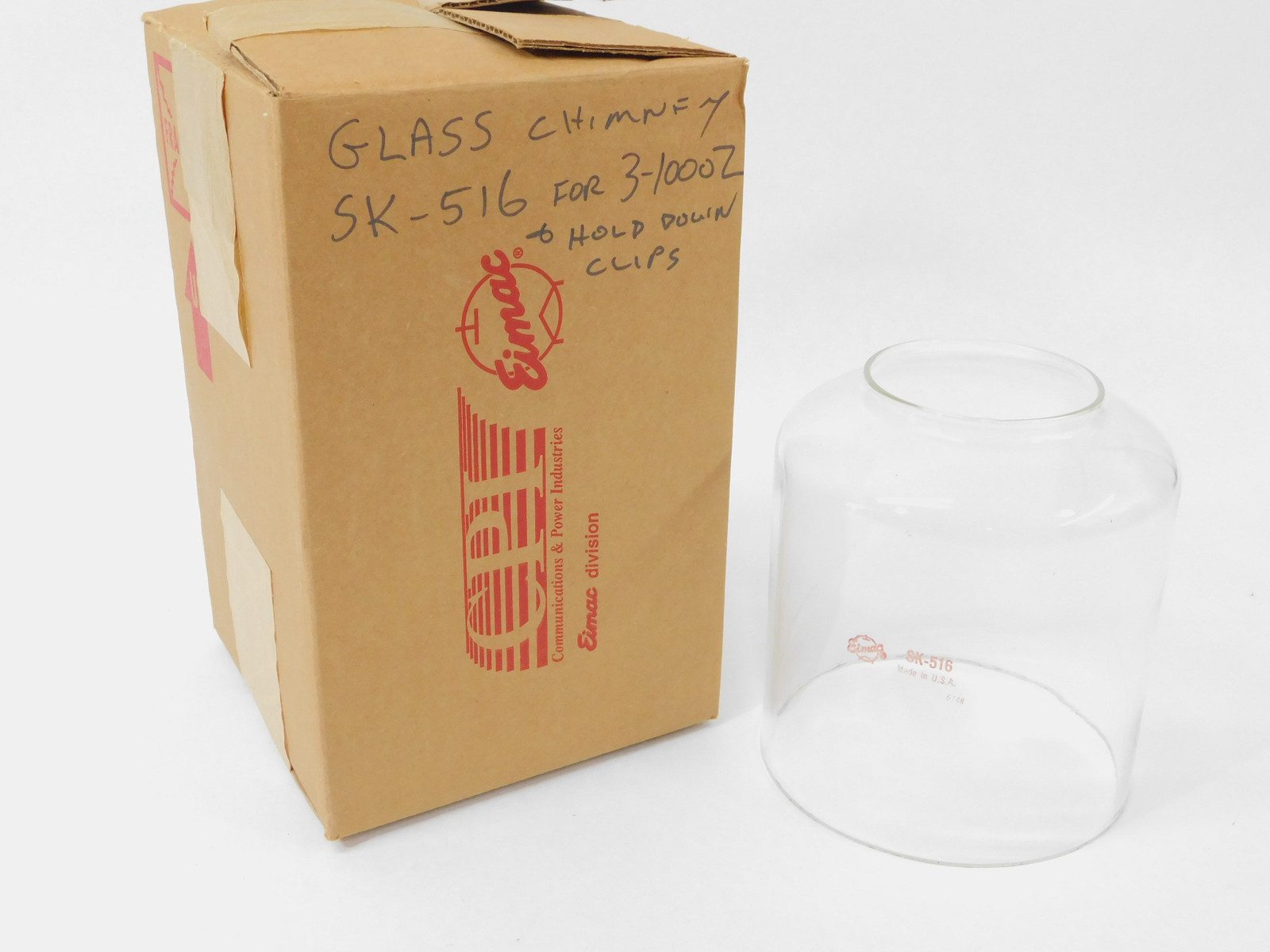Eimac SK-516 Glass Chimney for 3-1000Z RF Transmitting Tube + Clips (new in box)のeBay公認海外通販｜セカイモン
