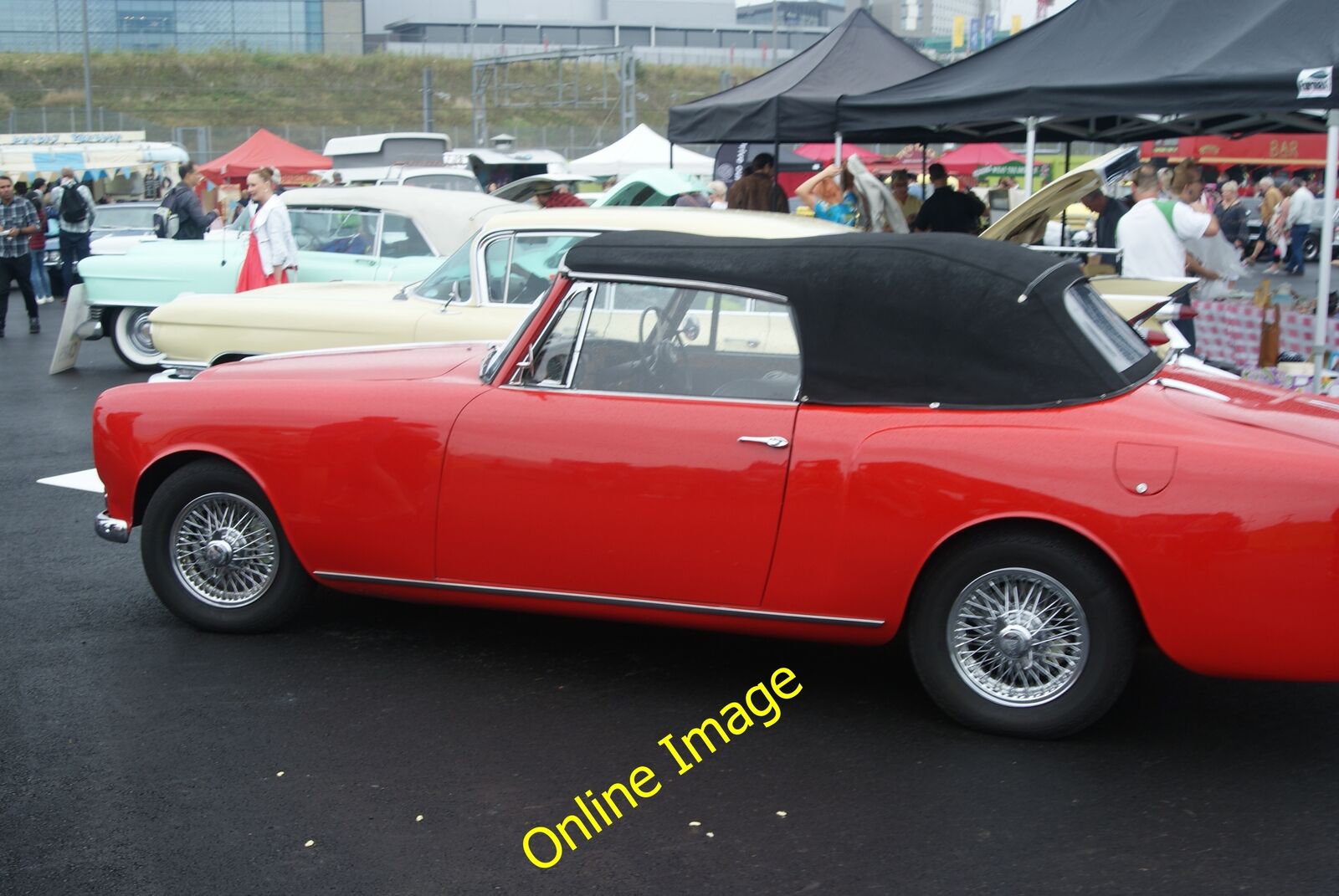 Photo 6x4 View of an Alvis TF-21 and American dream cars in the Classic ...