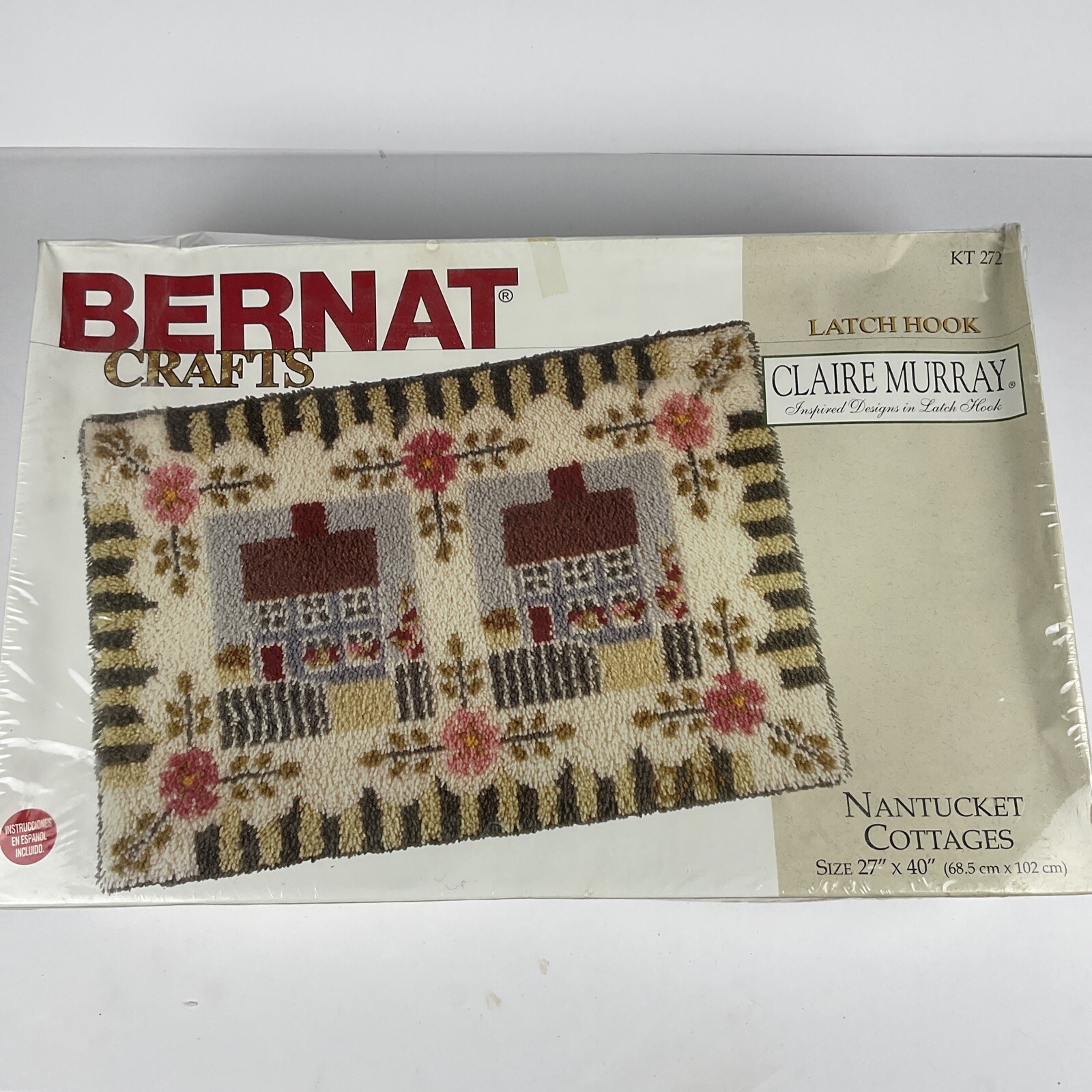 Bernat Nantucket Cottages Latch Hook Rug or Wallhanging Kit 27x40 ...