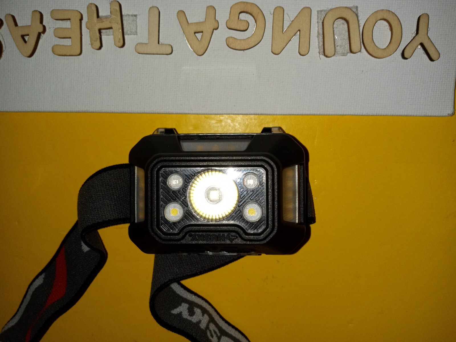 HUSKY RECHARGEABLE DUAL POWER 650 LUMENS LED HEADLAMP #1007 783 619 | eBay