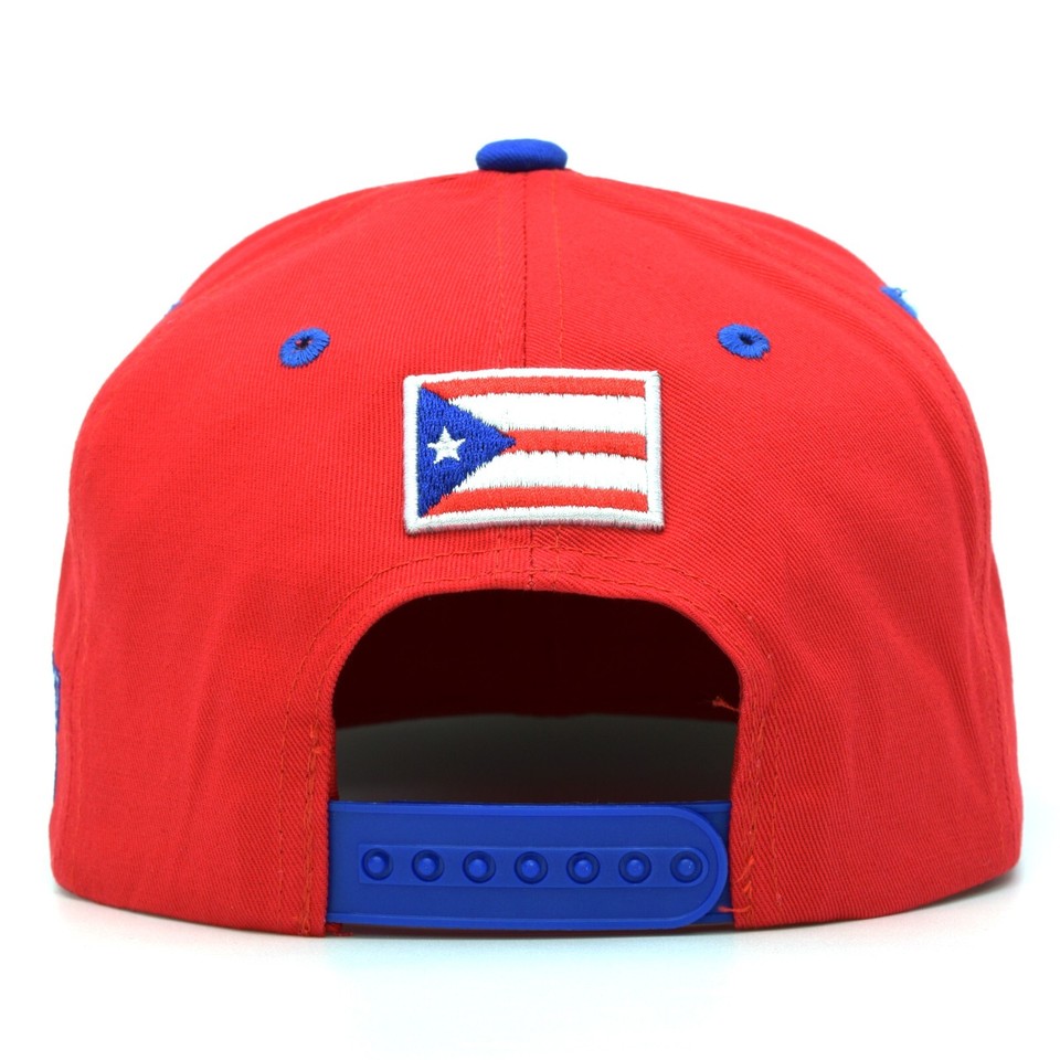 Puerto Rico Cotton Snap Back hat Flag 3D PR Flat Bill PR Baseball Cap ...