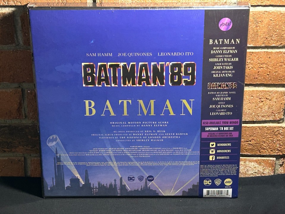 BATMAN - Soundtrack, Ltd BOXSET BATWING COLORED VINYL LP + Graphic ...