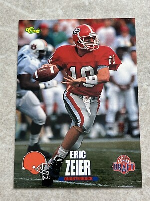 1995 Classic NFL Rookies #44 Eric Zeier Browns - Georgia Bulldogs | eBay
