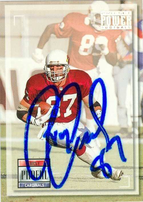 Ricky Proehl autographed Football Card Phoenix Cardinals 1993 Pro Set ...