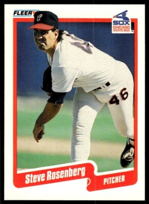 1990 FLEER Baseball Trading Card - STEVE ROSENBERG #547--Chicago White ...