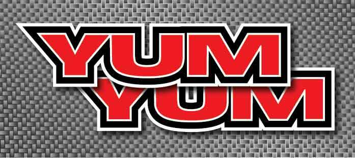 2x YUM 10" decals stickers Tackle Box fishing boat tournament sponsor ...