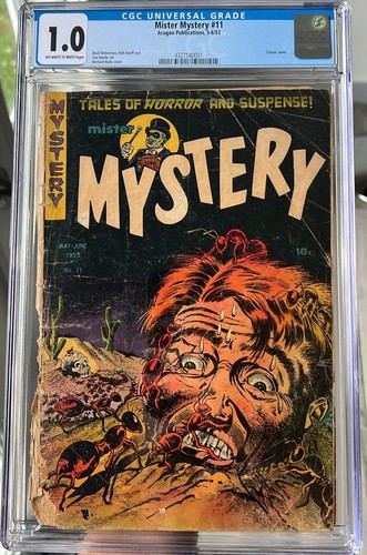 Mister Mystery 11 1953 CGC 1.0 Classic Cover Pre Code Horror Grail ...