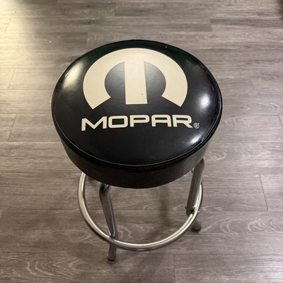 Vintage Mopar Adverstool Padded Bar Stool Chrome Made in USA | eBay