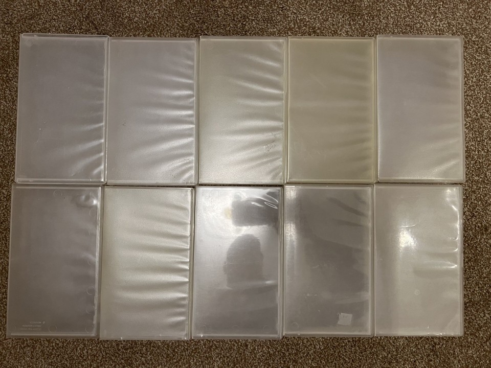 VHS Video Tape Storage Cases x10 - Clear Plastic | eBay UK